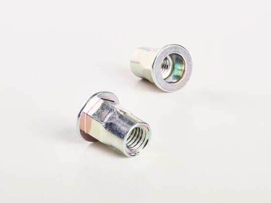 0.5 - 3 mm Steel Hexsert Rivet Nuts
