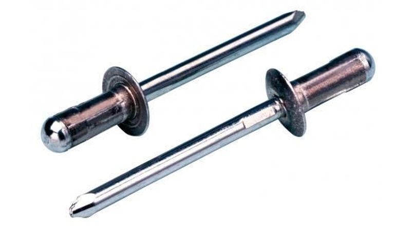 Black Aluminum Rivets 3/16\" Dia X 1/4\" Grip Aluminum Blind Rivets 50 ...